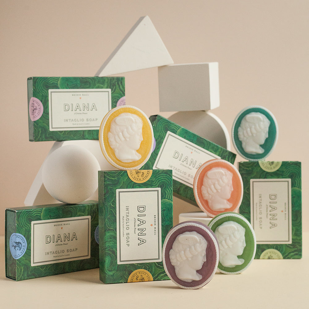 Diana Soap - Eucalyptus - Malachite - Box of 12 – Bridie Hall Ltd