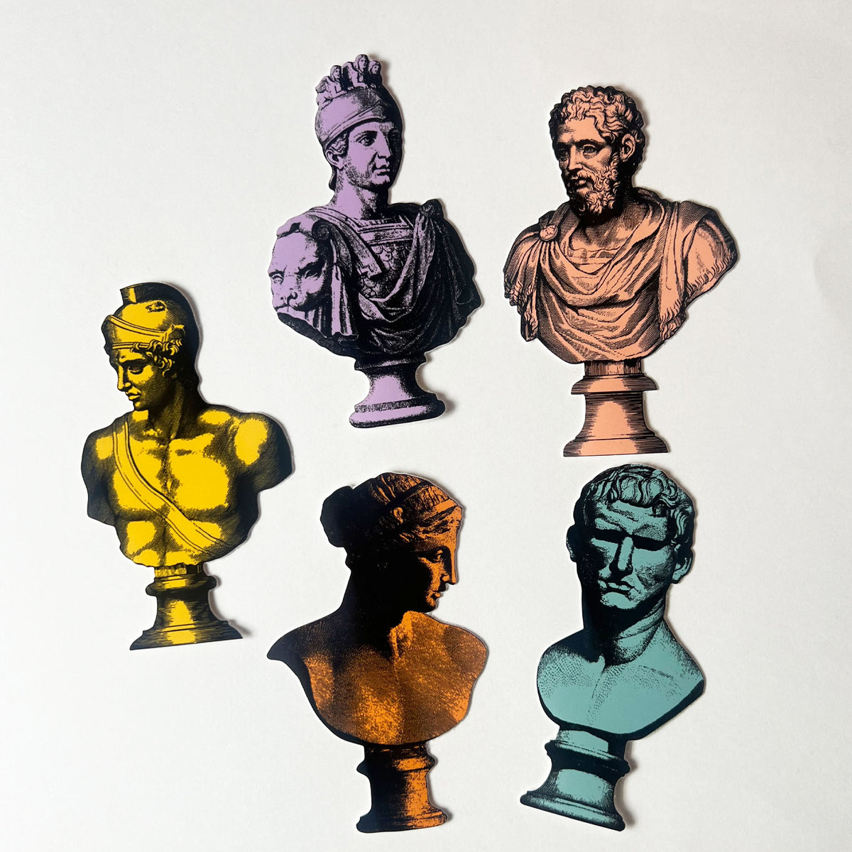 Classical Bust Stickers - 50 Packs of 5 stickers – Bridie Hall Ltd