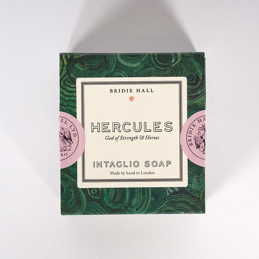 Hercules Soap - Cardamom & Mimosa - Malachite - Box of 12 – Bridie Hall Ltd